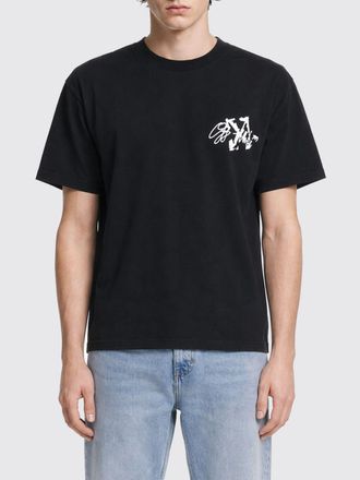 Off-white Baumwoll-T-Shirt mit Rundhalsausschnitt und Arrow-Logo-Print