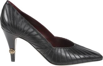 Versace Femme, Chaussures, Noir, Taille: 38 1/2 EU Gianni Escarpins