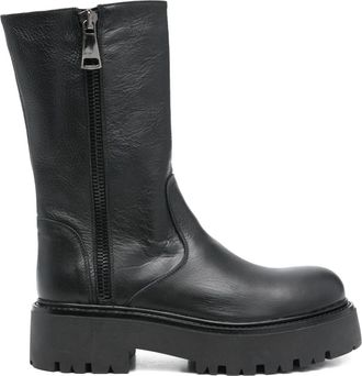 Gisèl moirè bottines Amburgo 55 mm - Noir