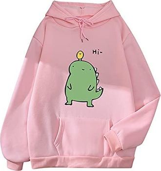 Generic Chandails blancs à col rond pour femme - Pull dhiver à col rond pour femme - Veste de sport dhiver à manches longues avec poches - Chemisier de sport 