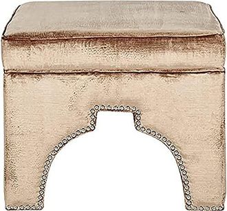 Safavieh Upholstered Ottoman, in Mink, 55 X 55 X 45