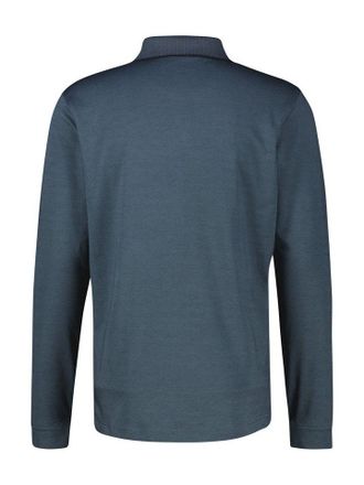 Lerros Langarm-Poloshirt mit Logo-Stickerei