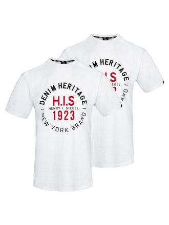 H.I.S T-Shirt Denim Heritage Big Logo