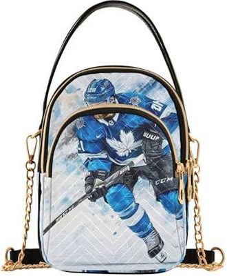 Mnsruu Sac à bandoulière pour femme - Sac à dos de sport américain - Petit sac à bandoulière avec sangle réglable