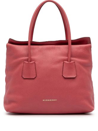 Burberry cabas Baynard en cuir grainé (2014) - Rouge