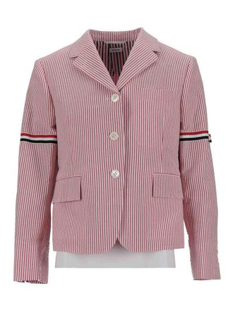 Thom Browne Veste Casual - Rouge