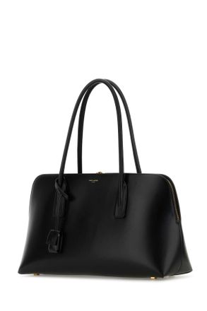 Saint Laurent Womens Black Leather Shopping Bag Borse A Mano