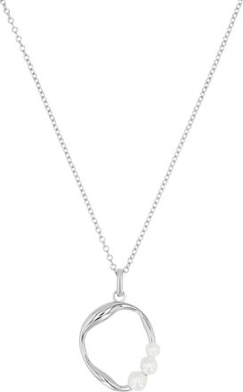 Tom Tailor Tom Tailor Kette mit Anhänger für Damen, Sterling Silber 925, mit Süßwasserzuchtperle, 42+3 cm, silber, Geschenkidee, Halsschmuck, Damenschmuck, 21005