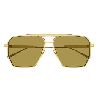 Bottega Veneta unisex, Accessoires, Jaune, Taille: 60 MM Lunettes de soleil Bv1012S