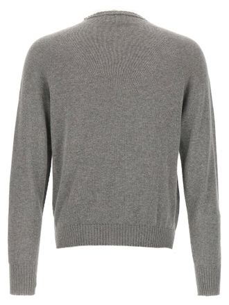 Maryya Cashmere Blend Crew Neck Sweater - Grey