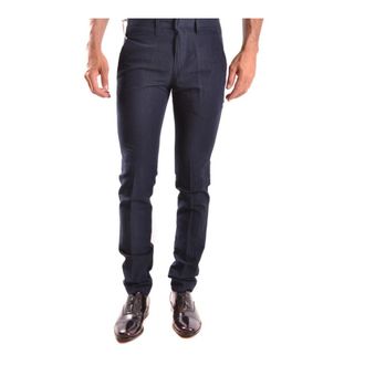 Dondup Blaue Leinenhose - - Trousers - Herren - Blau - W29