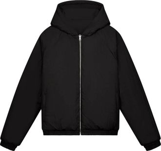 Arte Homme, Vestes, Noir, Taille: M Veste à capuche réversible - Noir