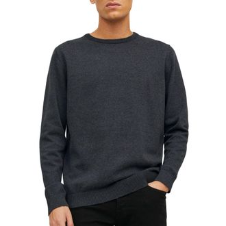 Jack & Jones Herren JJEBASIC KNIT CREW NECK NOOS Pullover,, per pack Gr&uuml;n (Deep Depths Detail: twisted with black), Medium (Herstellergr&ouml;&szlig;e: M)