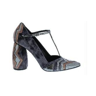 Strategia Velvet T-strap - - Shoes - Damen - Grau - 37 EU