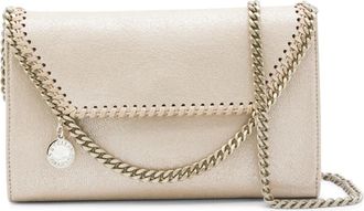 Stella McCartney Stella McCartney Hobo Bags - Gold Faux Leather Falabella Mini Crossbody Bag - Gr. unisize - in Beige - f&uuml;r Damen