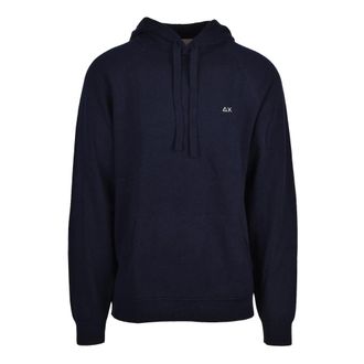 Sun 68 Gestrickter Hoodie - - Sweatshirts & Hoodies - Herren - Blau - 2XL