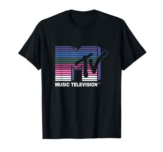 Giesswein Pastellfarben Farbverlauf MTV-Logo T-Shirt