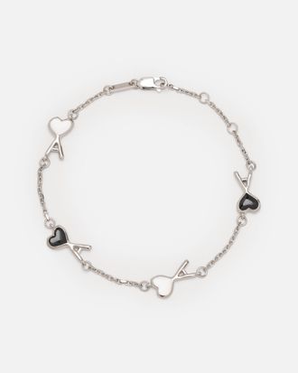 Ami Ami Paris - Bracelet argent&eacute; en laiton Ami de Coeur martel&eacute; Argent - TU - Unisex