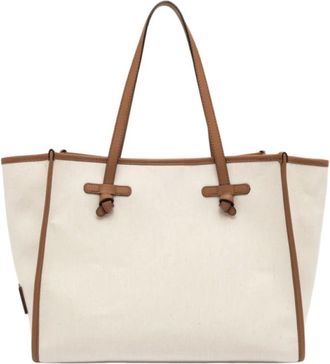 Gianni Chiarini Femme, Sacs, Beige, Taille: ONE Size Sac Minimaliste Bicolore avec D&eacute;tails en Cuir