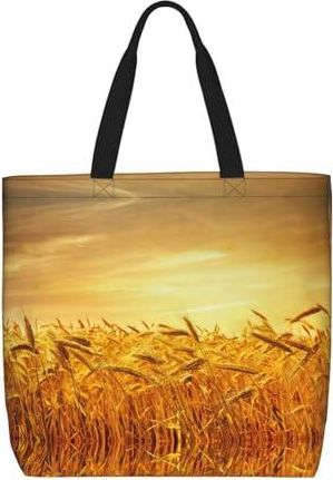 Generic Champ De Bl&eacute; Sac Fourre-Tout Imperm&eacute;able Sacs De Courses D&eacute;contract&eacute; Sac A Main Femmes Pour Gym Voyage Plage