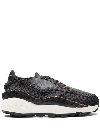 Nike baskets Air Footscape Woven Premium Black Croc - Noir