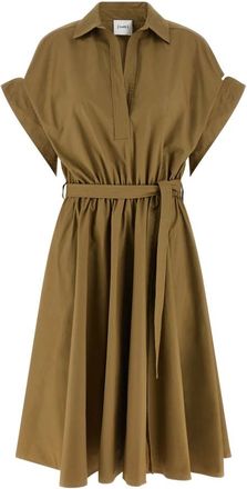 Nude Nude, Femme, Robes, Vert, Taille: 34 FR Robe Midi Chemisier