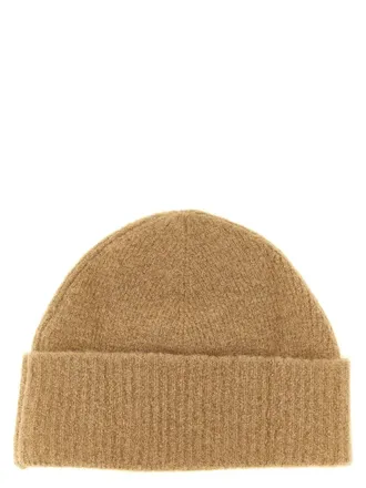 Ami Ami de Coeur Embroidered Beanie - Camel