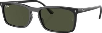 Ray-Ban unisex, Accessoires, Noir, Taille: 59 MM Rectangular Lunettes de soleil
