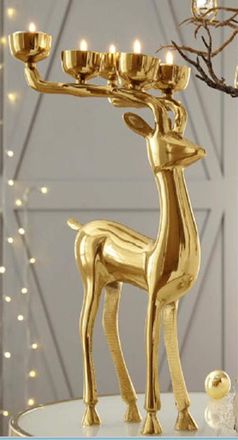 My Flair MyFlair Rentier Teelichthalter Gold