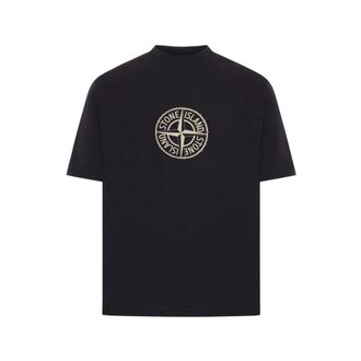 Stone Island Homme, Tops, Noir, Taille: XL T-Chemises