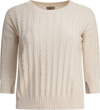 Rakk&igrave; Femme, Pulls, Blanc, Taille: 40 FR Maille ras du cou