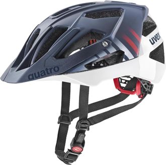 Uvex Quatro CC All Mountain Enduro MTB Fahrrad Helm matt blau 2025: Gr&ouml;&szlig;e: 52-57cm