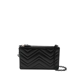 Gucci GG Marmont Leder Mini Bag - - Bags - Damen - Schwarzk - ONE SIZE