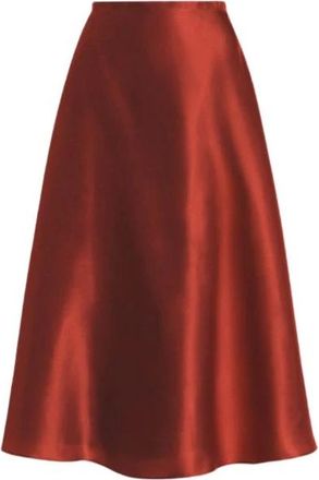 Alberta Ferretti Femme, Jupes, Rouge, Taille: 34 FR Jupe ample en organza de soie