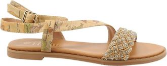 Alviero Martini 1A Classe Femme, Chaussures, Beige, Taille: 39 EU Sandales Plates