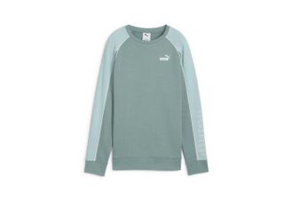 Puma Langarmshirt SPORT RELAXED CREW TR Rundhalsausschnitt, mit Logo-Gummidruck, mit Paspeldetails