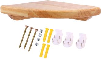 BESPORTBLE Elegantes Schwebendes Eckregal mit F&auml;cherf&ouml;rmigem Design Wandmontage Vielseitig f&uuml;r Homeoffice und Schlafzimmer Inklusive Schrauben