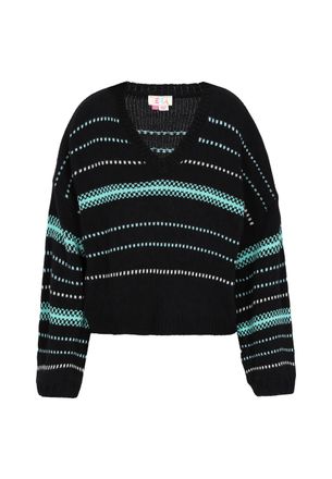 Izia Pullover Frauen schwarz aqua