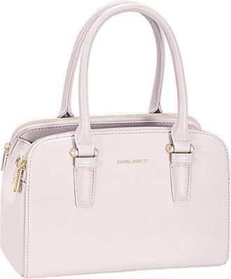 David Jones Paris - Sac &agrave; main Femme Ville - Sac port&eacute; main Similicuir - Taille Moyenne - 2 compartiments - Plusieurs poches - Pratique Chic El&eacute;gant (Snow lilac)