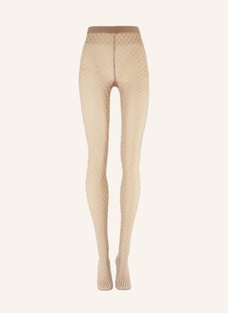 Wolford Strumpfhose Velvet Net Illusion Tights beige