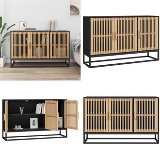 vidaXL Sideboard Schwarz 105x30x65 cm Holzwerkstoff - Schreibtisch - Wohnzimmerm&ouml;bel - Sideboard Schwarz - Holz Sideboard - Regal - Home & Living