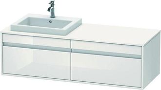 Duravit Ketho Waschtischunterschrank wandh&auml;ngend 6797, 2 Ausz&uuml;ge, - Duravit