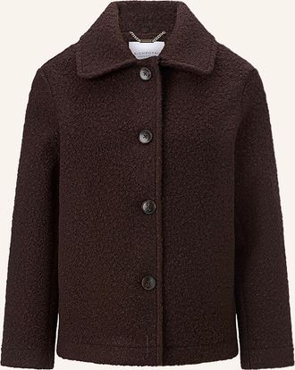 Rich & Royal Teddyfell-Jacke braun