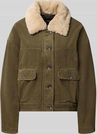 Only Regular Fit Bomberjacke mit Teddy-Umlegekragen Modell MARTA