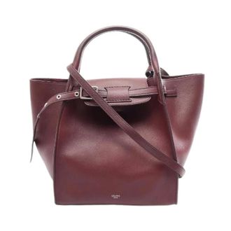 Celine Pre-owned Sac Grand Petit Mod&egrave;le Bandouli&egrave;re Cuir - Femme - Pre-owned - Rouge - Taille: ONE Size
