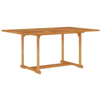 vidaXL Gartentisch 150x90x75 cm Teak Massivholz - Vidaxl
