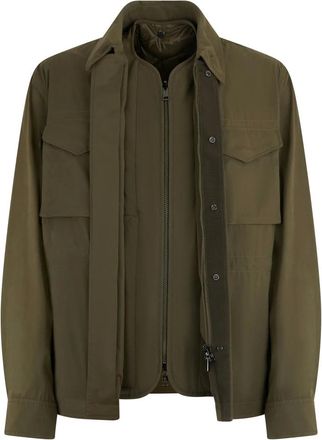 Moncler Homme, Vestes, Vert, Taille: XL Roquille 3-en-1 Veste Chemise R&eacute;versible