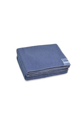 Zoeppritz Fleecedecke Smoothy, Blau, Grau, Textil, Uni, 140x190 cm, Kettelrand, Wohntextilien, Decken, Fleecedecken