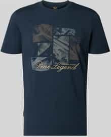PME Legend T-Shirt mit Label-Print und Rundhalsausschnitt