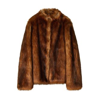Patrizia Pepe Fuchs-Muster Jacke - - Jackets - Damen - Braun - S